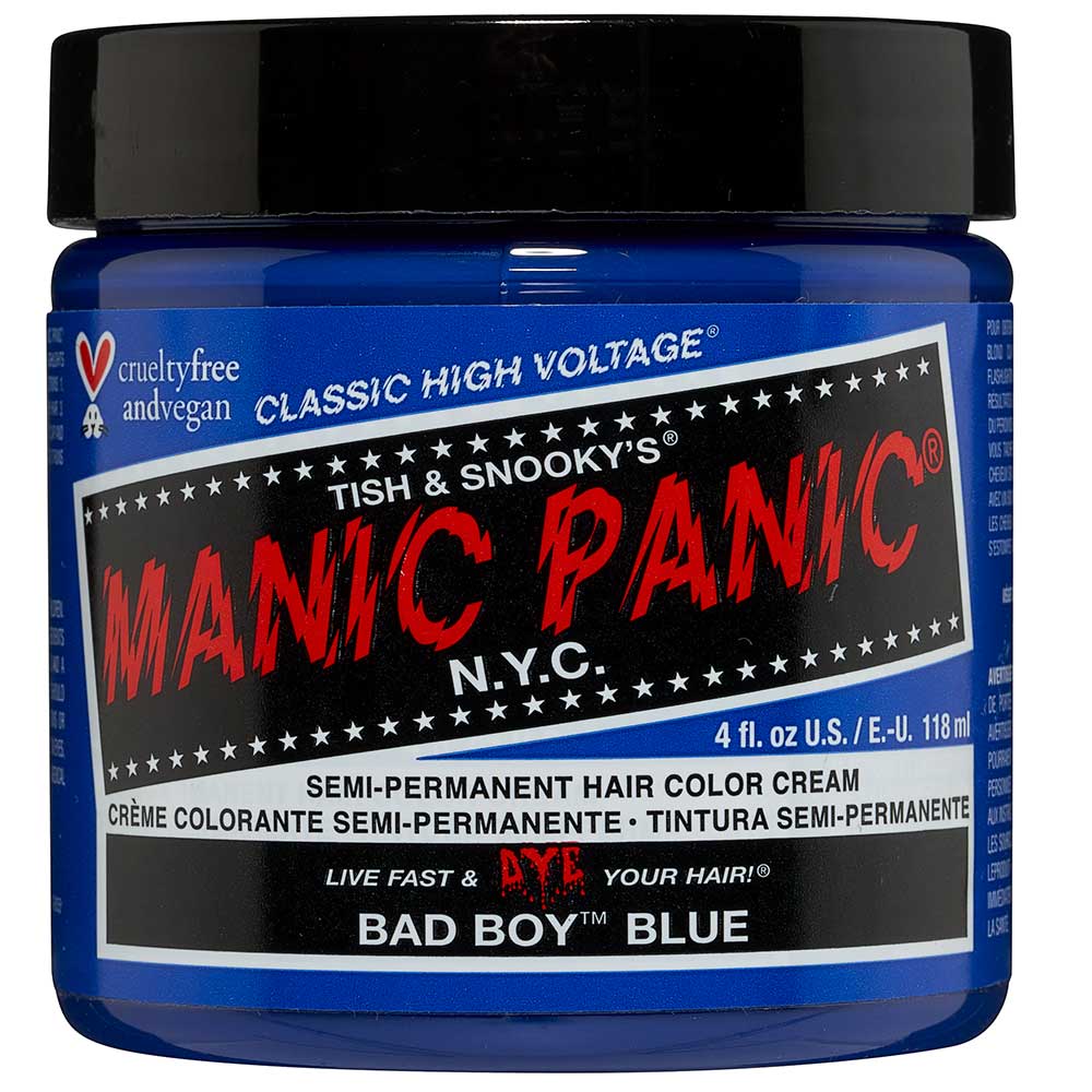 Manic Panic Bad Boy Blue 118ml High Voltage® Classic Cream Formula Hai ...